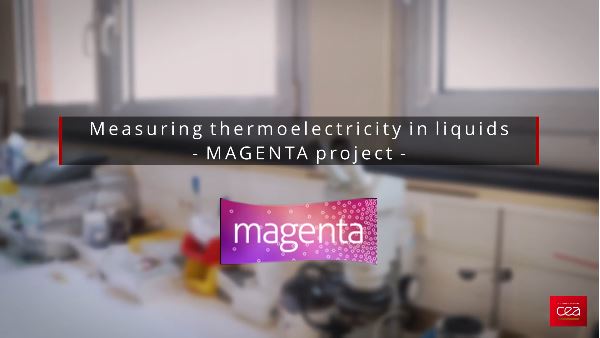 Projet européen Magenta : thermoélectricité avec des ferrofluides - IRAMIS