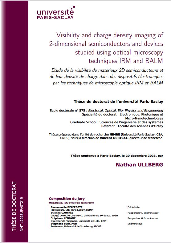Visibility and charge density imaging of 2-dimensional semiconductors ...