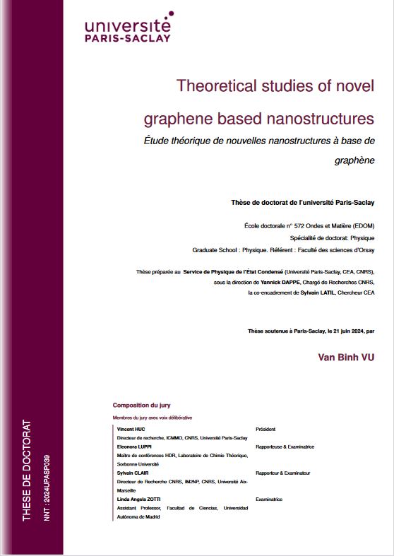 Études théoriques de nouvelles nanostructures à base de graphène ...