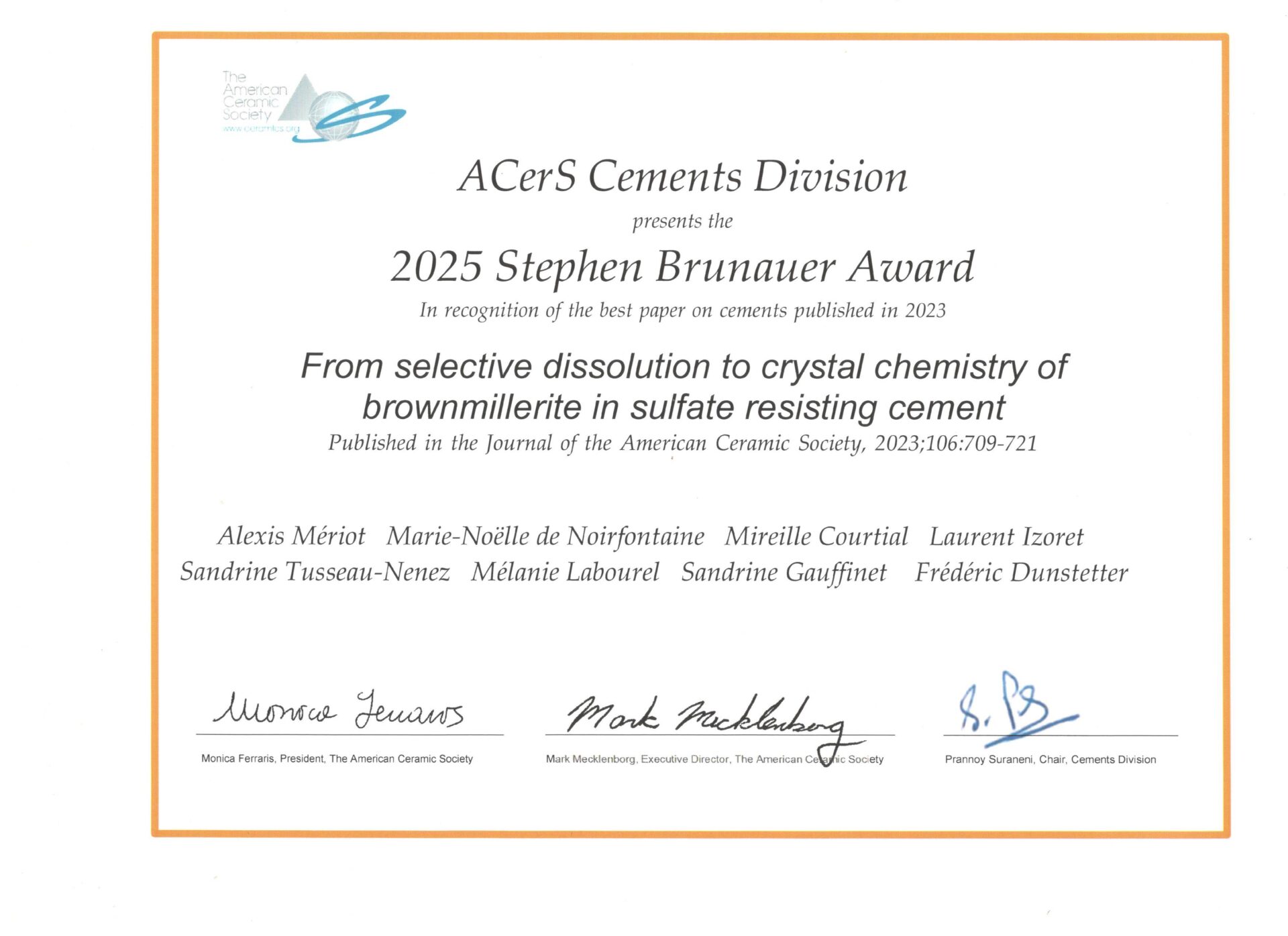 LSI in the spotlight at the Cements 2025 conference - IRAMIS